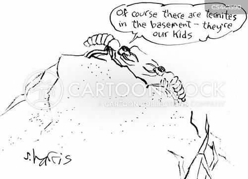 Termite Infestation Cartoons and Comics - funny pictures from CartoonStock