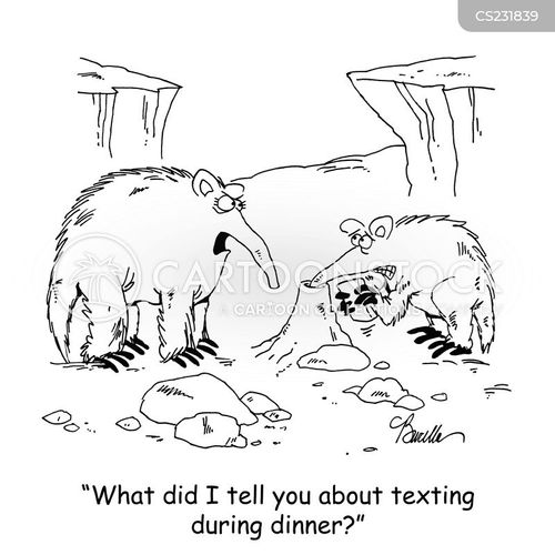 Text Manners Cartoons and Comics - funny pictures from CartoonStock