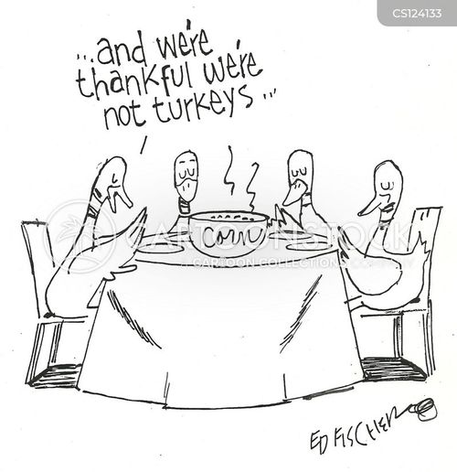 Give Thanks Cartoons and Comics - funny pictures from CartoonStock
