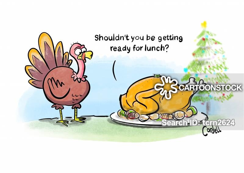 Xmas Lunches Cartoons and Comics - funny pictures from CartoonStock