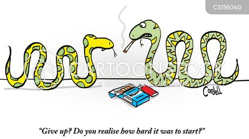 Nicotine Addict Cartoons and Comics - funny pictures from CartoonStock
