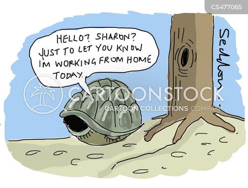 Telecommuters Cartoons and Comics - funny pictures from CartoonStock