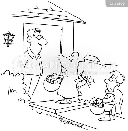 Trick Or Treat Cartoons and Comics - funny pictures from CartoonStock