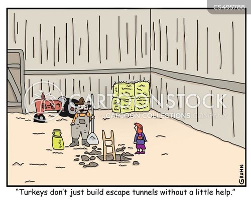 Escape Tunnel Cartoons and Comics - funny pictures from CartoonStock