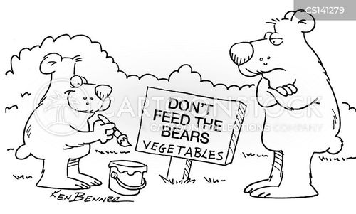 Bear Food Cartoons and Comics - funny pictures from CartoonStock