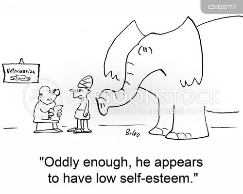 Low Self-esteem Cartoons and Comics - funny pictures from CartoonStock
