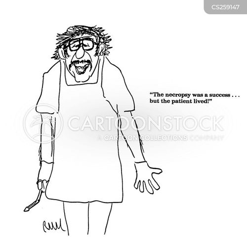 Necropsy Cartoons and Comics - funny pictures from CartoonStock