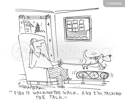 Walk The Walk Cartoons and Comics - funny pictures from CartoonStock