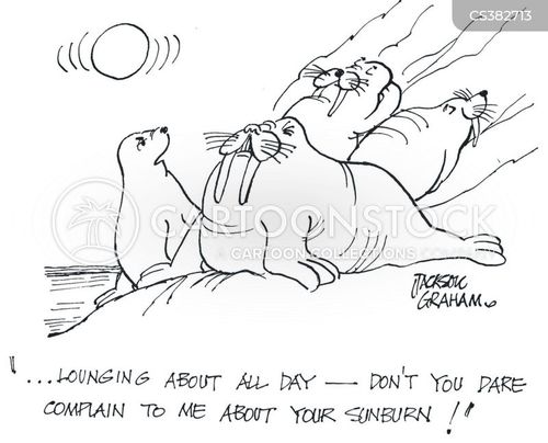Sunburn Cartoons and Comics - funny pictures from CartoonStock