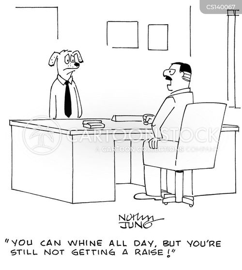 Begging For A Raise Cartoons and Comics - funny pictures from CartoonStock