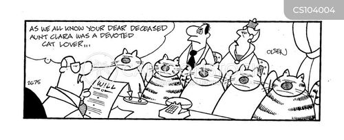 Reading Of The Will Cartoons and Comics - funny pictures from CartoonStock