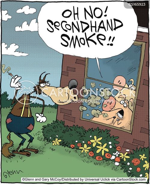 Second Hand Smoke Cartoons and Comics - funny pictures from CartoonStock
