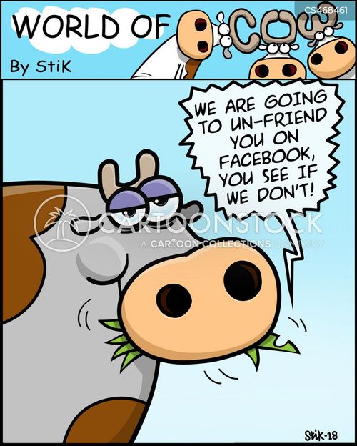 Unfriending Cartoons and Comics - funny pictures from CartoonStock
