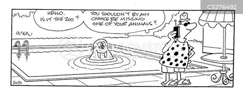 Escaping Zoo Animals Cartoons and Comics - funny pictures from CartoonStock