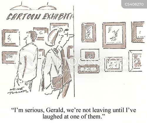 Cartoon Exhibition Cartoons and Comics - funny pictures from CartoonStock