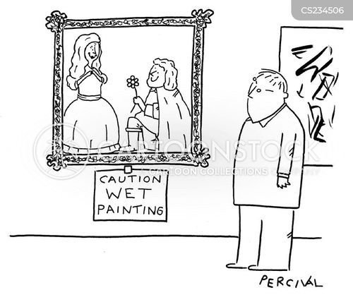 Wet Paint Cartoons and Comics - funny pictures from CartoonStock