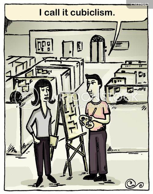 Cubism Art Movement Cartoons and Comics - funny pictures from CartoonStock