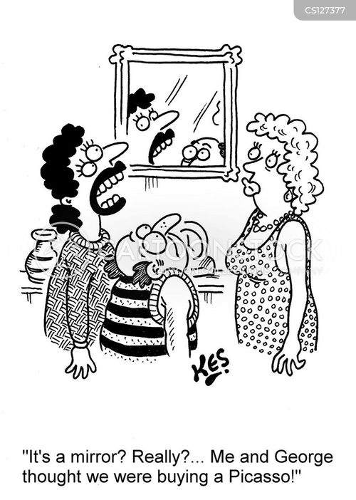 Mirror Gazing Cartoons and Comics - funny pictures from CartoonStock