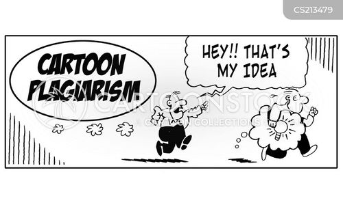 Plagiarising Cartoons and Comics - funny pictures from CartoonStock