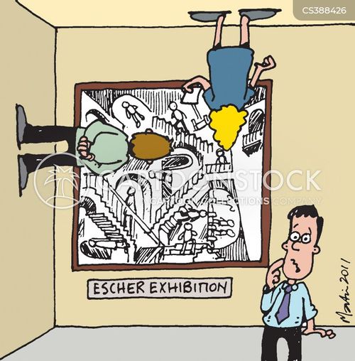 Escher Cartoons and Comics - funny pictures from CartoonStock