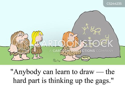 Cave Artist Cartoons and Comics - funny pictures from CartoonStock