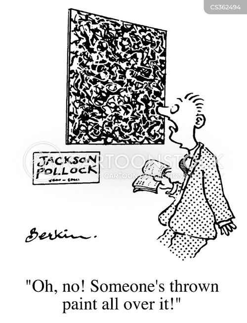 Jackson Pollock Cartoons and Comics - funny pictures from CartoonStock