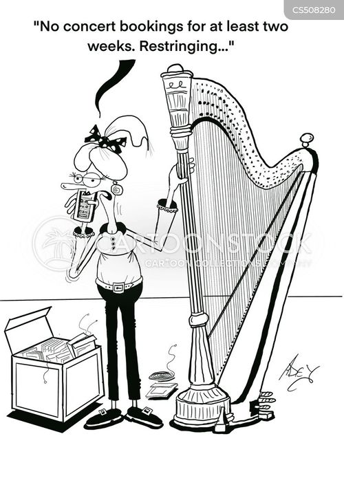 Harpist Cartoons and Comics - funny pictures from CartoonStock