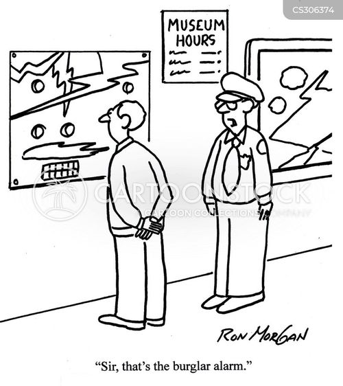 Burglar Alarm Cartoons and Comics - funny pictures from CartoonStock