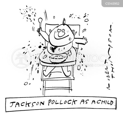 Jackson Pollock Cartoons and Comics - funny pictures from CartoonStock