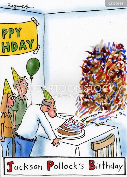 Jackson Pollock Cartoons and Comics - funny pictures from CartoonStock