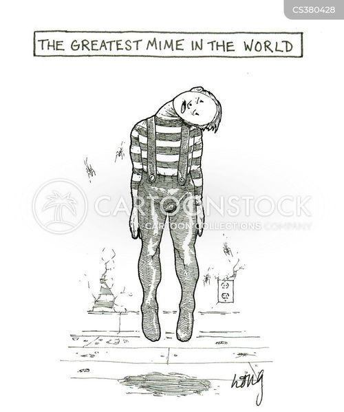 Mime Make-up Cartoons and Comics - funny pictures from CartoonStock