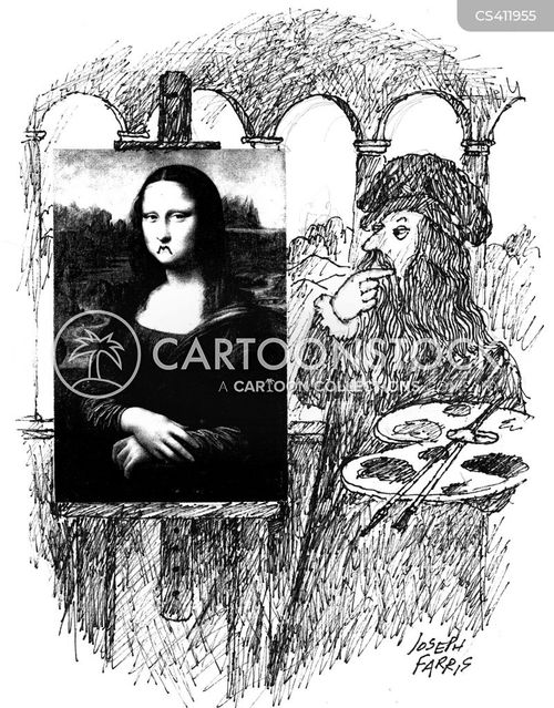 Mona Lisa Cartoons and Comics - funny pictures from CartoonStock