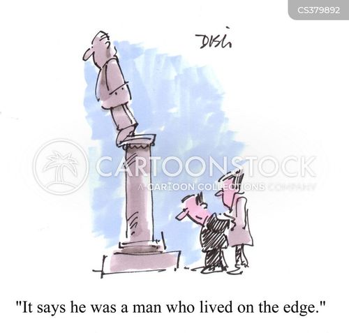 Living On The Edge Cartoons and Comics - funny pictures from CartoonStock