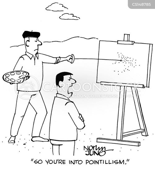 Pointillism Cartoons and Comics - funny pictures from CartoonStock