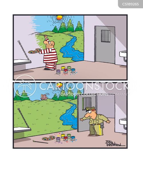 Art As Escape Cartoons and Comics - funny pictures from CartoonStock