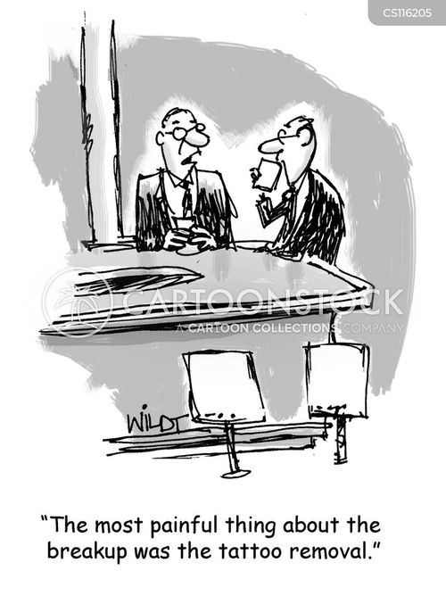 Tattoo Removal Cartoons and Comics - funny pictures from CartoonStock