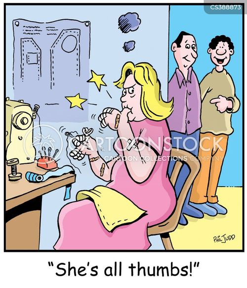 Sewing Machine Cartoons and Comics - funny pictures from CartoonStock