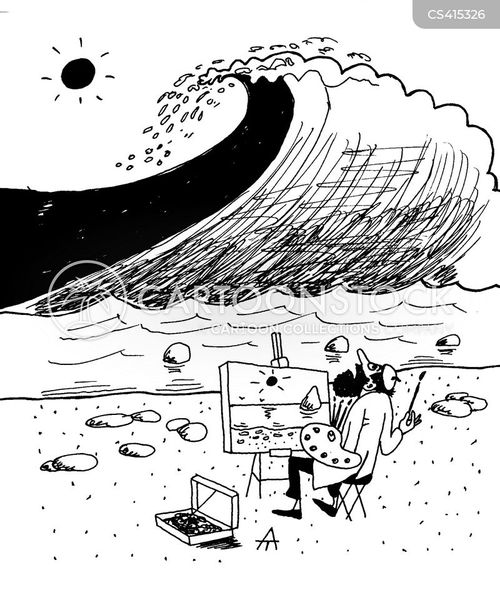 Big Wave Cartoons and Comics - funny pictures from CartoonStock