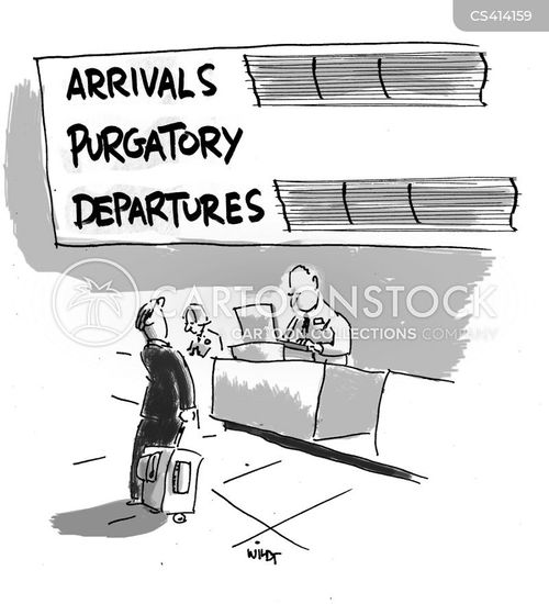 Departure Lounge Cartoons and Comics - funny pictures from CartoonStock