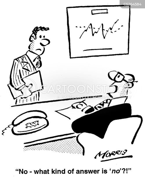 Negative Answer Cartoons and Comics - funny pictures from CartoonStock