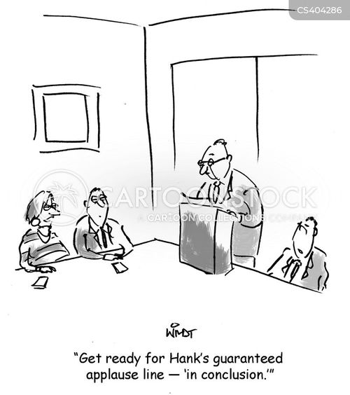 Applause Cartoons and Comics - funny pictures from CartoonStock