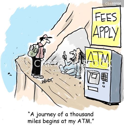 Withdrawing Money Cartoons and Comics - funny pictures from CartoonStock