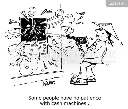Cash Withdrawal Cartoons and Comics - funny pictures from CartoonStock