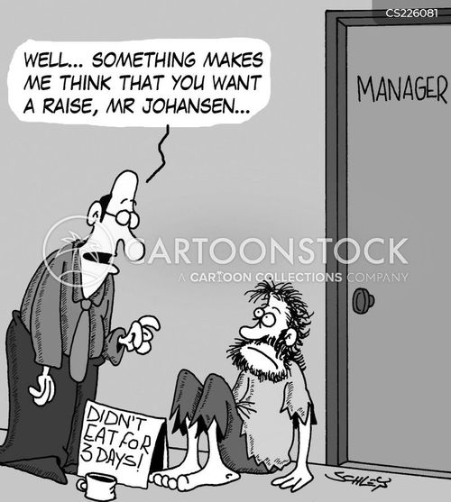 Begging For A Raise Cartoons and Comics - funny pictures from CartoonStock