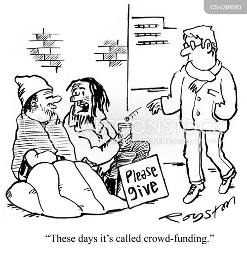 Crowdfunding Cartoons and Comics - funny pictures from CartoonStock