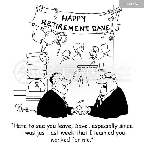 Retirement Party Cartoons and Comics - funny pictures from CartoonStock