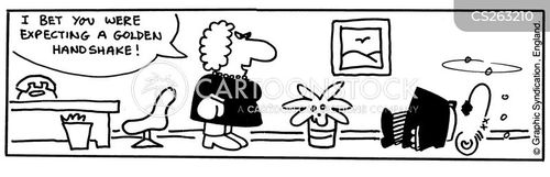 Golden Handshake Cartoons and Comics - funny pictures from CartoonStock
