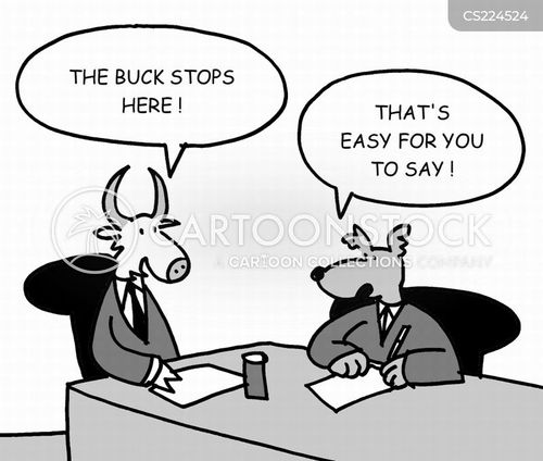 Buck Stops Here Cartoons and Comics - funny pictures from CartoonStock