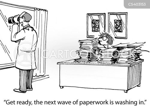 Drowning In Paperwork Cartoons and Comics - funny pictures from ...