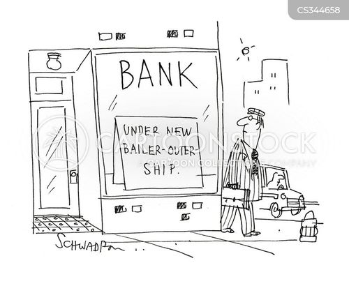 Bailed Out Cartoons and Comics - funny pictures from CartoonStock
